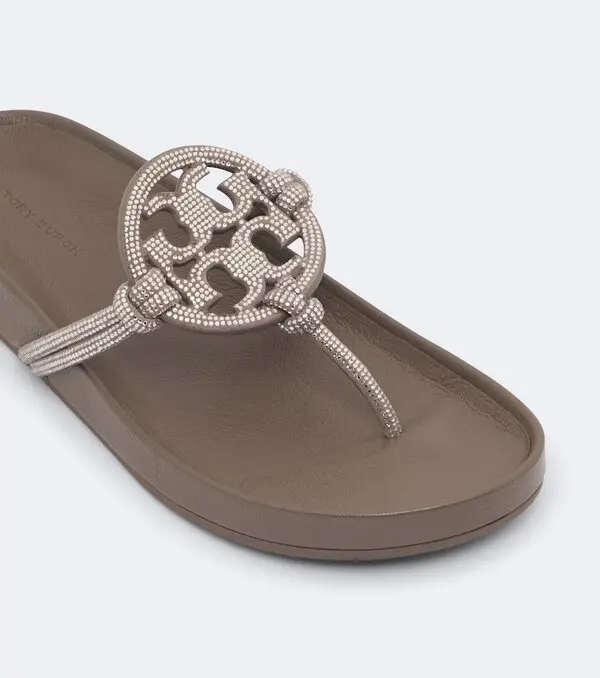 Tory Burch Miller Cloud Leather Thong Sandals