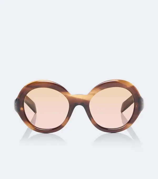 Prada Shadowplay Round Sunglasses - Brown