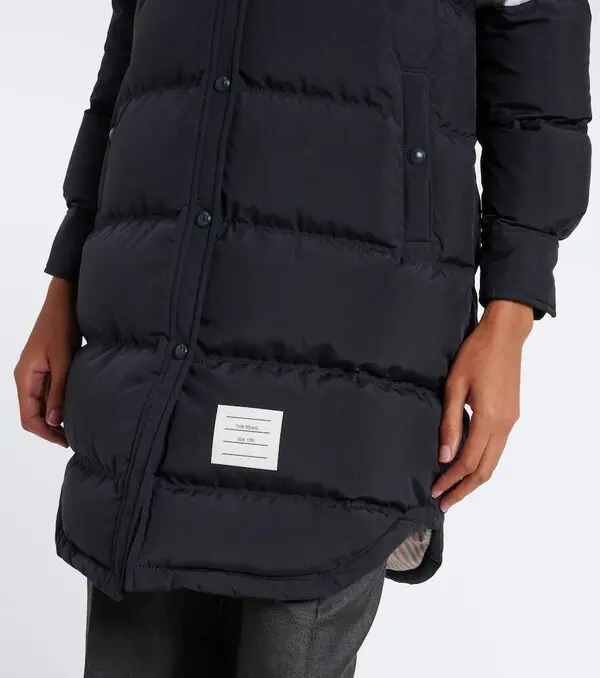 Thom Browne 4-bar Hooded Down Coat
