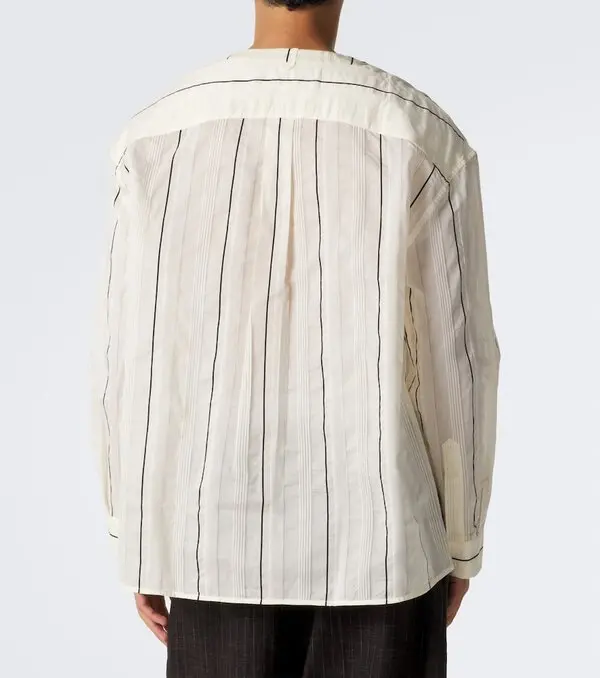 Jacquemus Venice Striped Cotton And Silk Shirt
