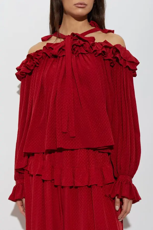 Chloé Ruffled Silk Top