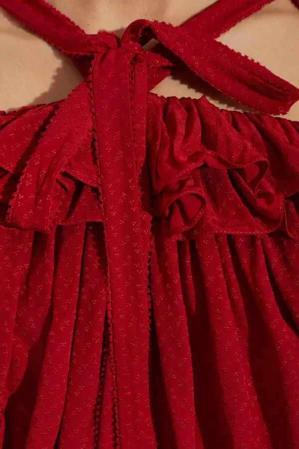 Chloé Ruffled Silk Top