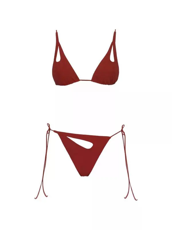 PALMIZA Rua Cut-out Bikini Set - Red