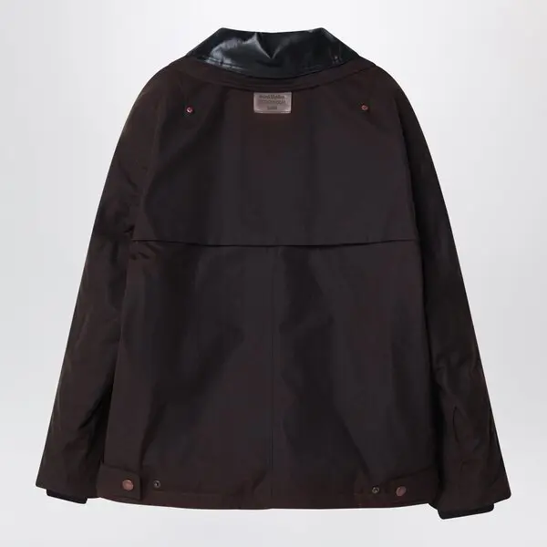 Acne Studios Dark Jacket In Waxed Organic Cotton Canvas