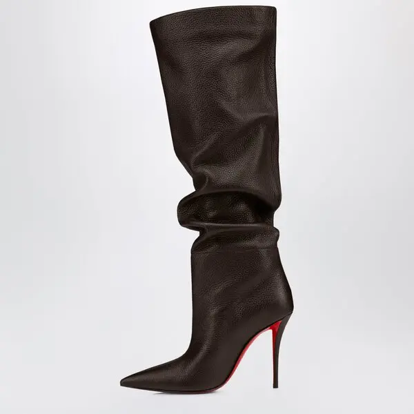 CHRISTIAN LOUBOUTIN Zependris Boots In Deer Leather - Brown