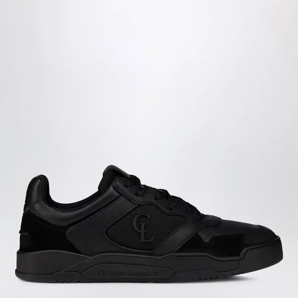 CHRISTIAN LOUBOUTIN Bsktball 1 Retro Sneakers In Leather - Black