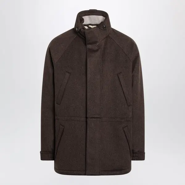 Loro Piana Dark Icer Jacket In Cashmere - Brown