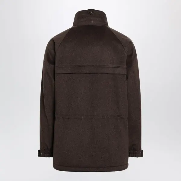 Loro Piana Dark Icer Jacket In Cashmere - Brown