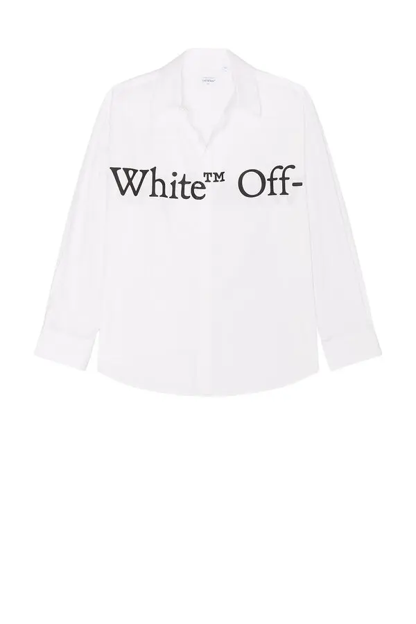 Off-White Bookish Scarf Poplin Overshirt