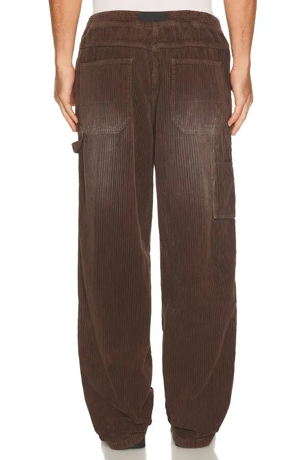 Gramicci Big Wale Carpenter Pant In Brown