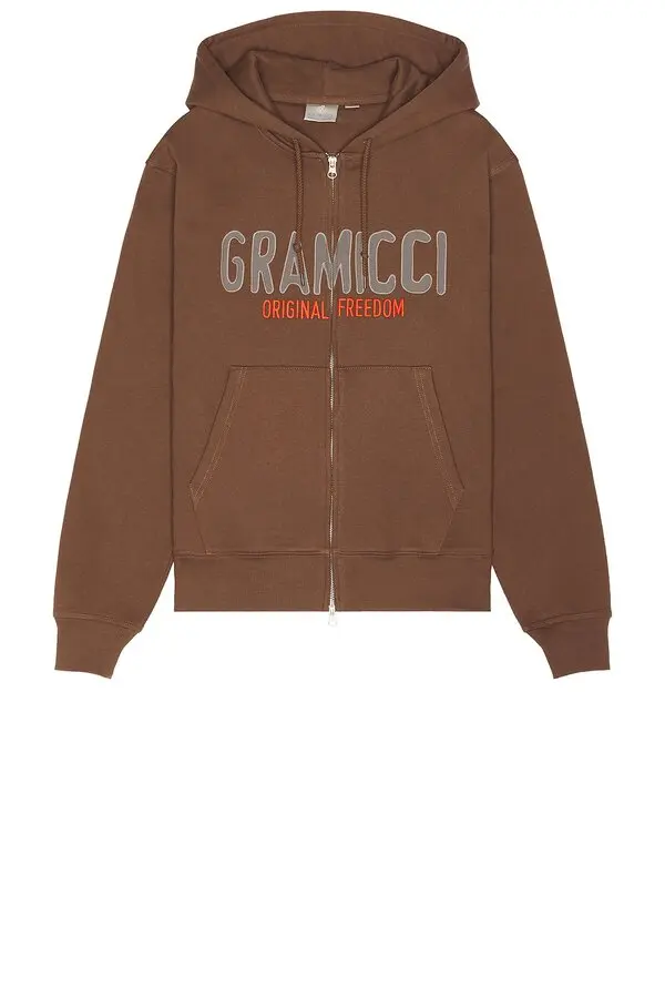 Gramicci Spell Out Zip Hooded Sweatshirt