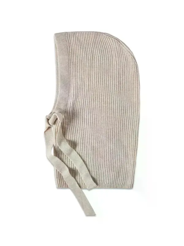 Brunello Cucinelli Cashmere English Rib-knit Balaclava - Neutrals
