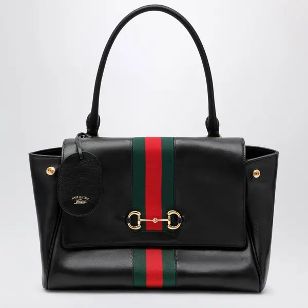 Gucci Paparazzo Medium Top-handle Bag In Soft Leather - Black