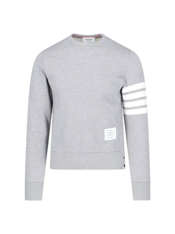 Thom Browne Crewneck Sweatshirt "loopback 4-bar - Gray