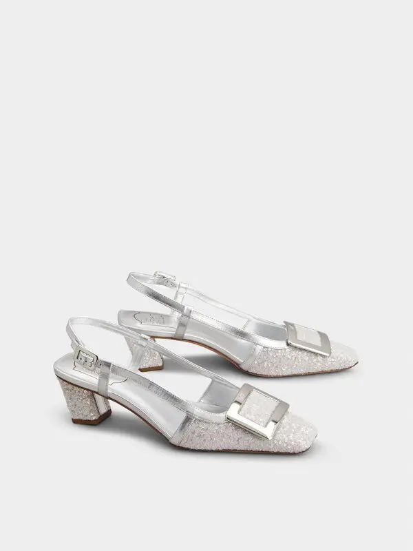 ROGER VIVIER Belle Vivier Slingback Pumps With Sequins