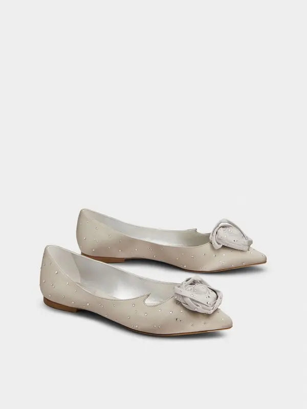 ROGER VIVIER Rose Vivier Ballerinas In Satin