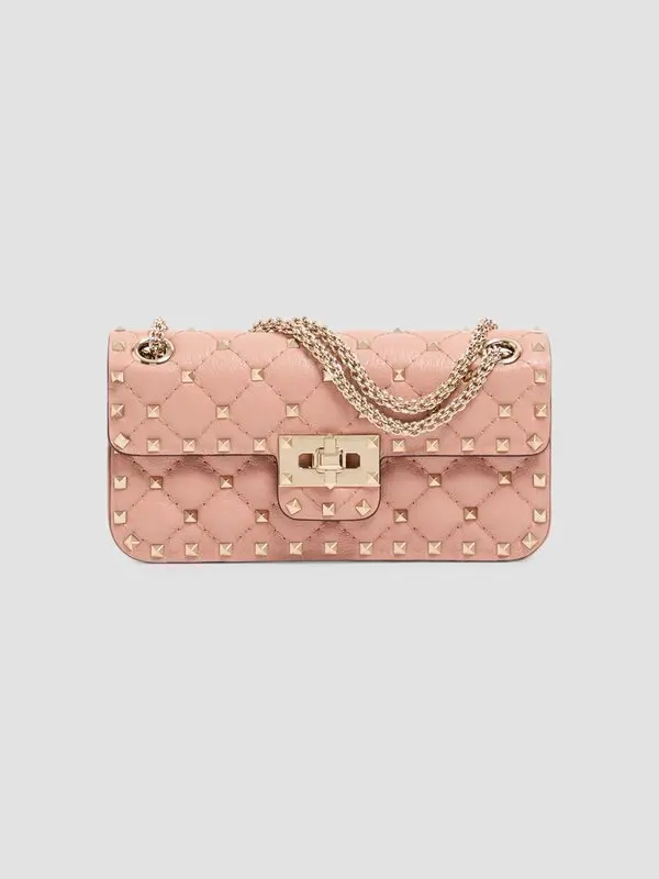 Valentino Garavani Rockstud Spike Small Shoulder Bag In Kidskin - Phard