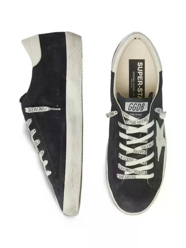 GOLDEN GOOSE Super-star In Dark Suede With White Star