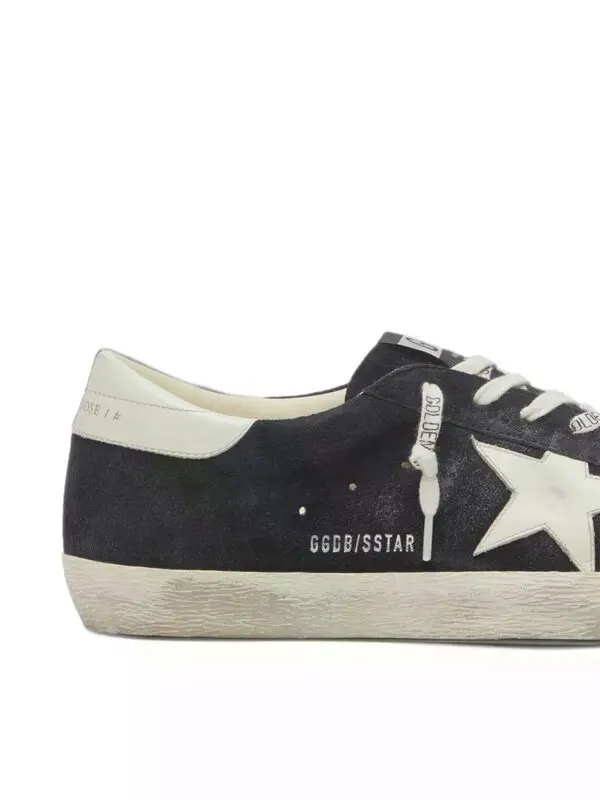 GOLDEN GOOSE Super-star In Dark Suede With White Star