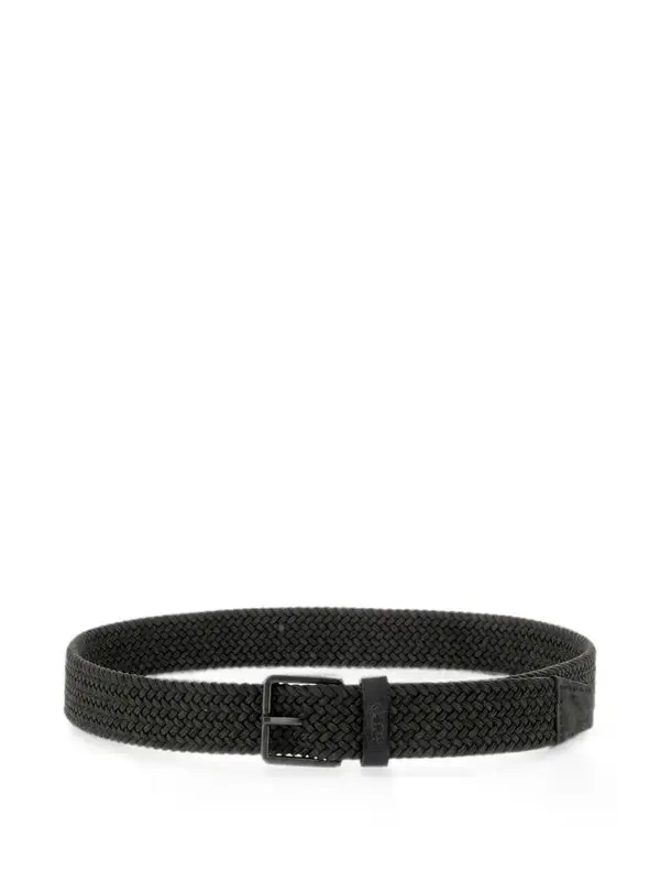 Hugo Braided Buckle-fastening Belt - Black