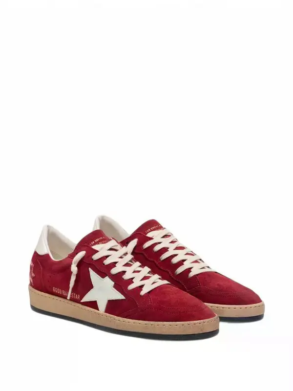 GOLDEN GOOSE Ball Star In Suede With White Star Sneakers