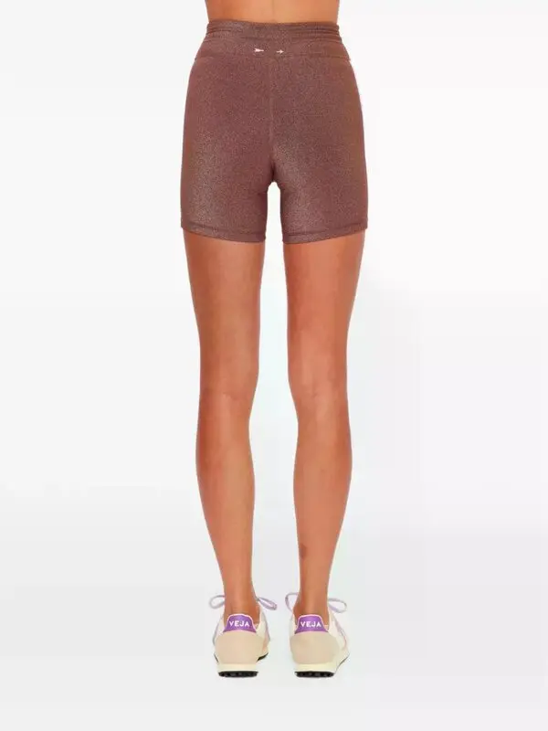 The Upside Galaxia Metallic-effect Compression Shorts