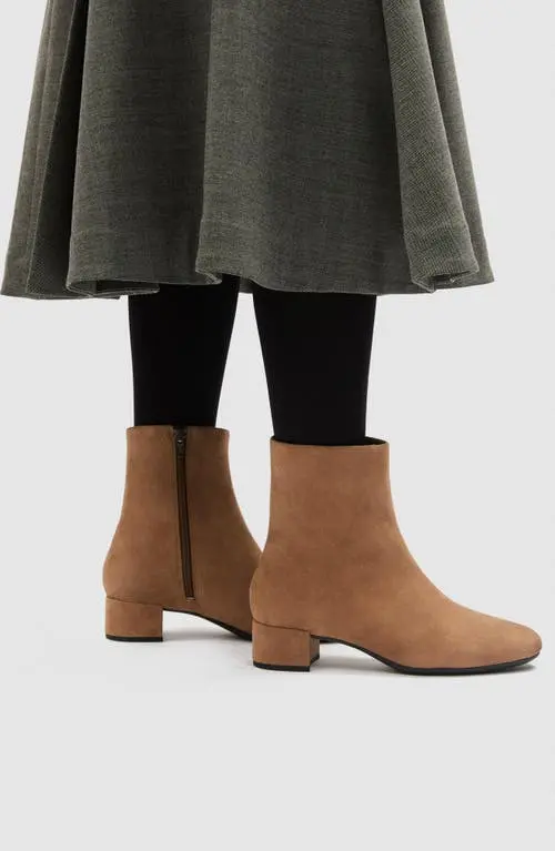 Ecco Liva Leather Bootie - Camel