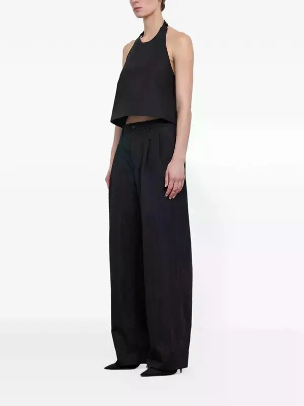 Wardrobe.NYC Pleated Drill Trousers - Black