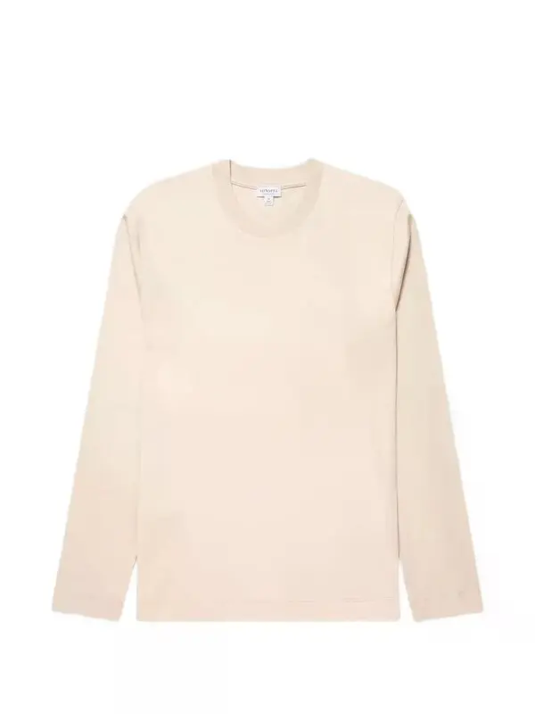 Sunspel Heavyweight Long-sleeve T-shirt - Neutrals