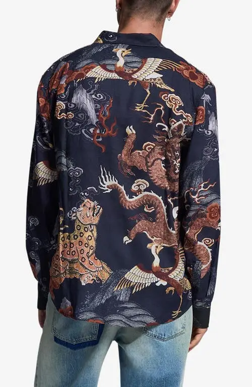 Desigual Long Sleeve Button Up Shirt