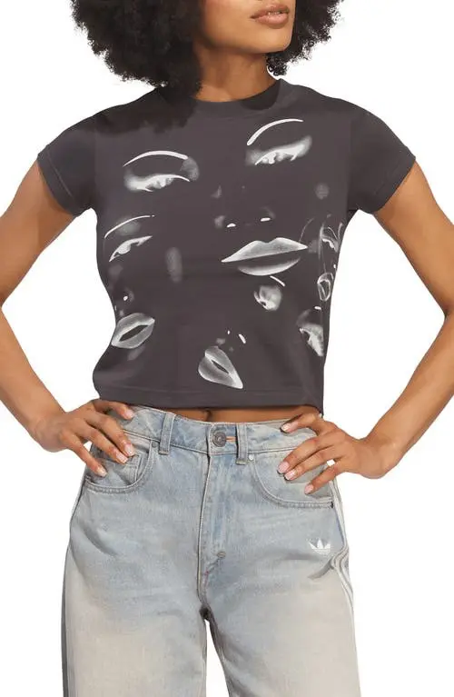 ADIDAS ORIGINALS Nati Portrait Graphic Baby Tee - Black