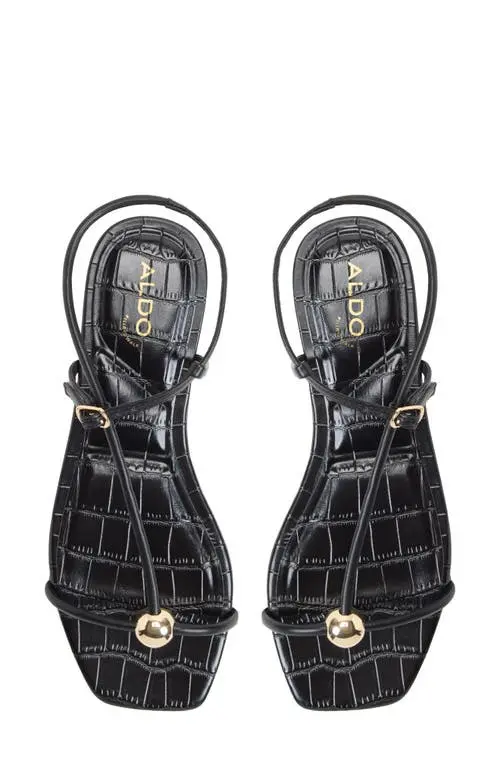 Aldo Zaelle Flat Sandal - Black