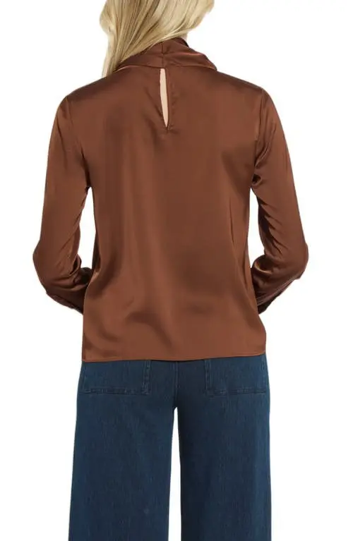 Lyssé Johanna Satin Scarf Shirt