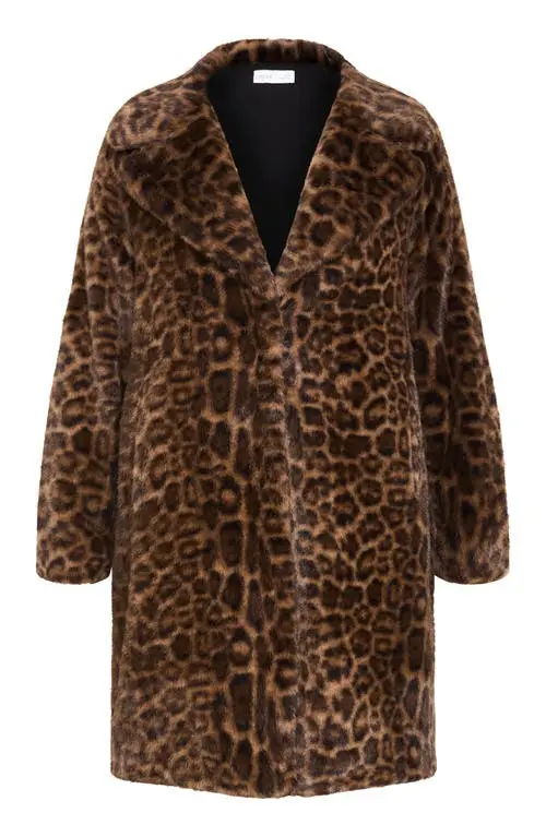 City Chic Remi Faux Fur Coat