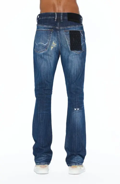 CULT OF INDIVIDUALITY Lenny Distressed Bootcut Jeans