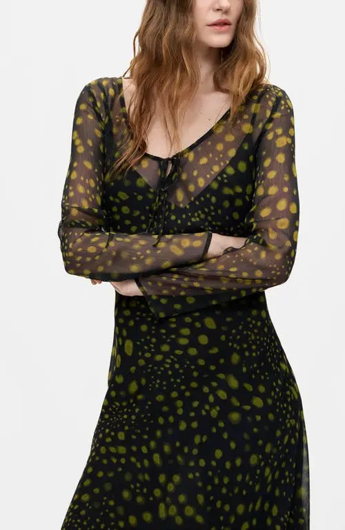 Desigual Long Sleeve Midi Dress