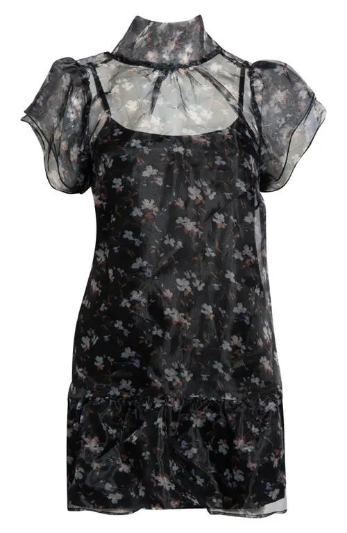 SUGARLIPS Andrea Organza Minidress