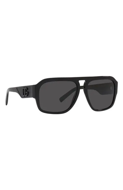Dolce & Gabbana 58mm Aviator Sunglasses