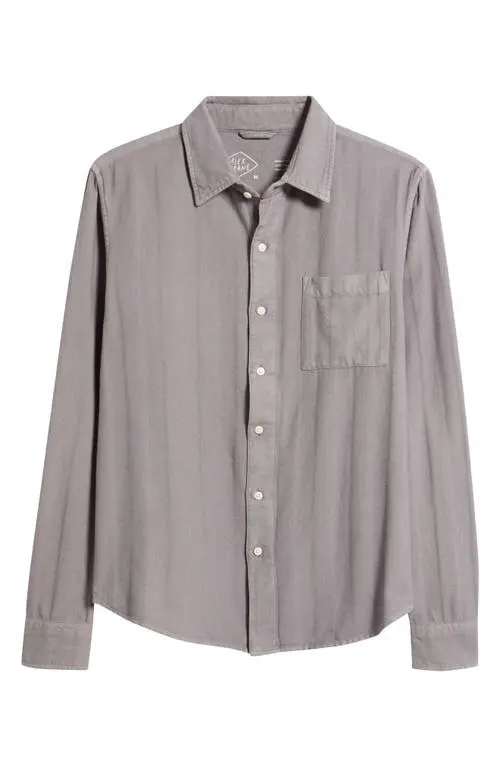 ALEX CRANE Herringbone Organic Cotton Flannel Shirt