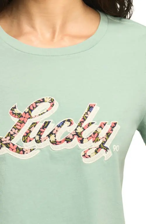 Lucky Brand Lucky Logo Floral Graphic T-shirt