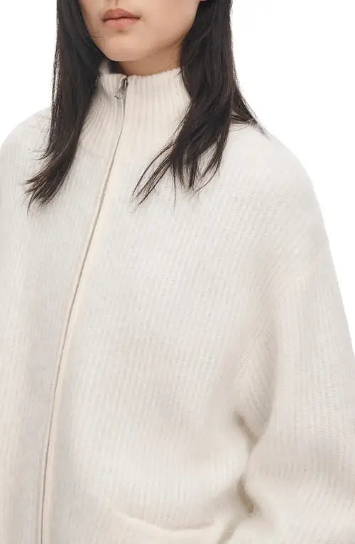 Rag & Bone Jada Brushed Cashmere Full Zip Cardigan
