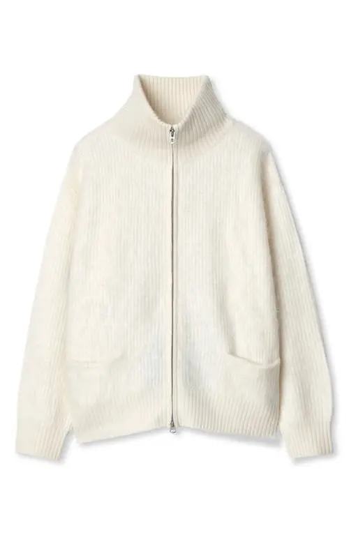 Rag & Bone Jada Brushed Cashmere Full Zip Cardigan
