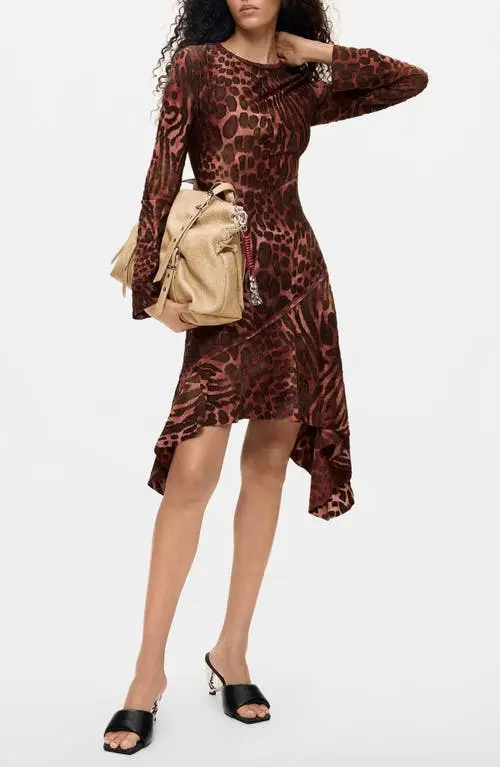 Desigual Asymmetrical Long Sleeve Dress