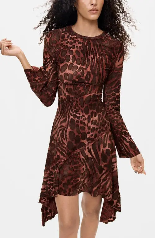 Desigual Asymmetrical Long Sleeve Dress
