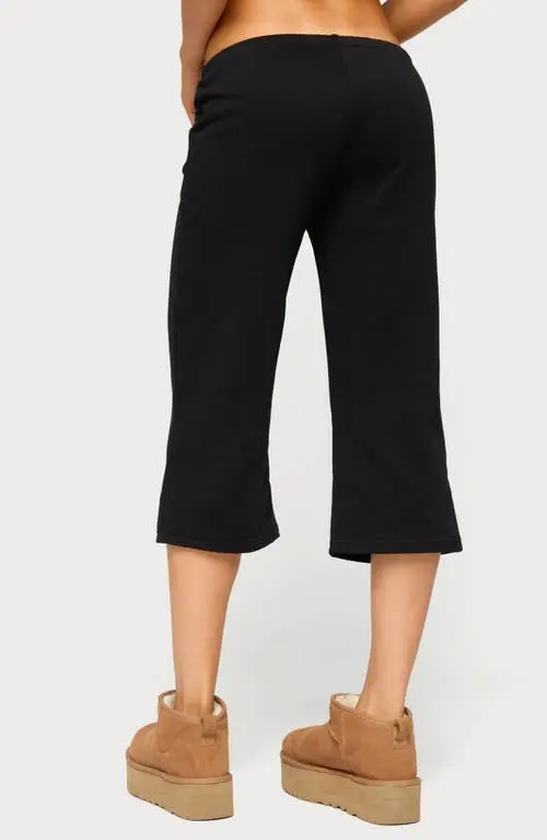 EDIKTED 80 Sequin Capri Sweatpants