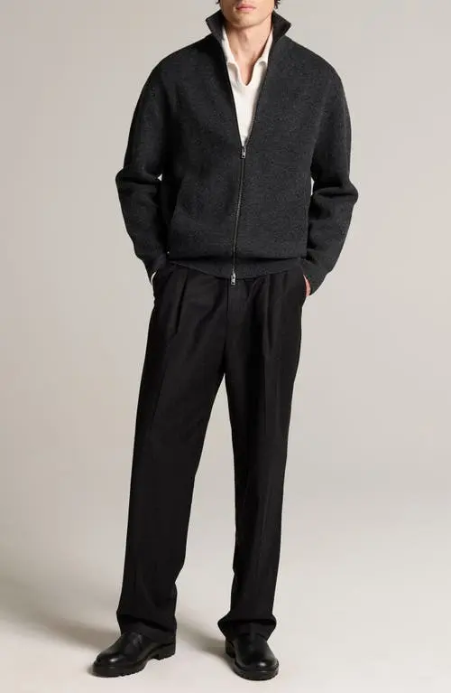 Vince Double Air Knit Full Zip Cardigan