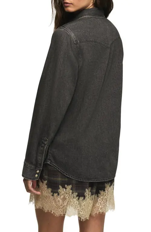 Lucky Brand Cotton Blend Western Shirt