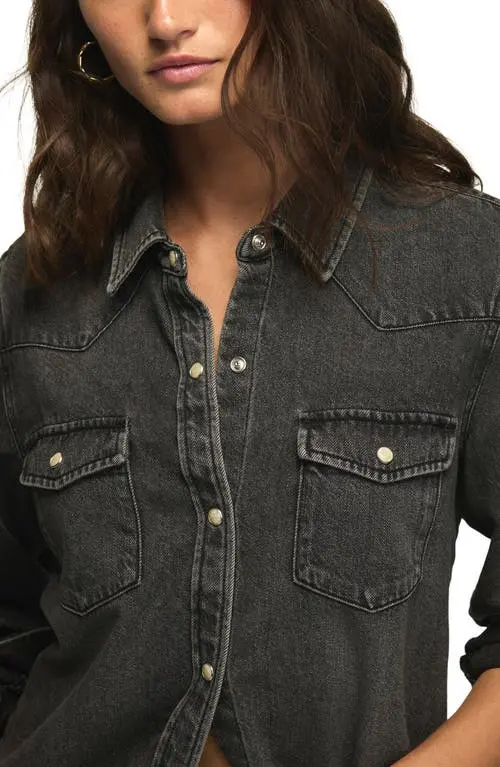 Lucky Brand Cotton Blend Western Shirt