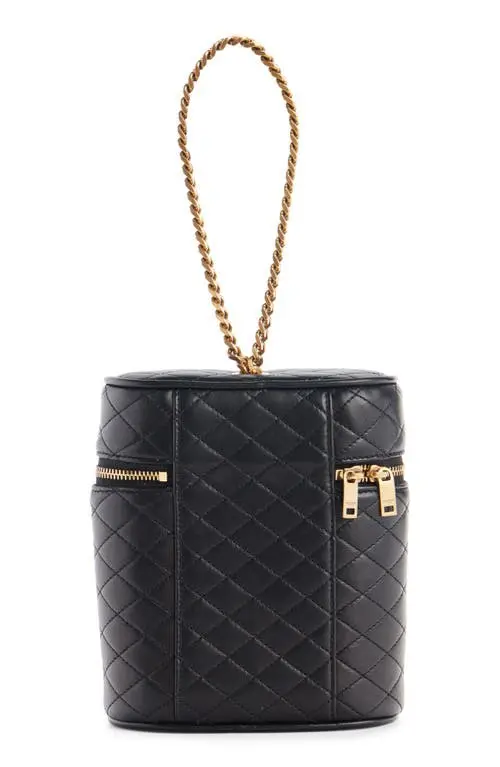 Saint Laurent Gaby Leather Vertical Vanity Bag