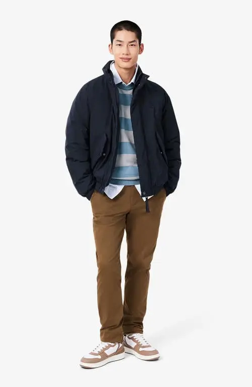 Lacoste Striped Cotton Crewneck Sweater